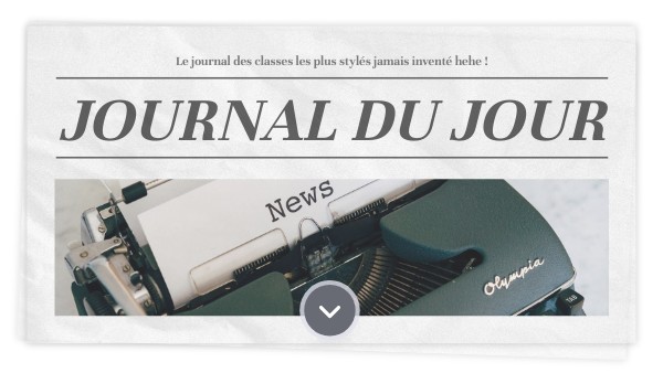Présentation journal | Genially