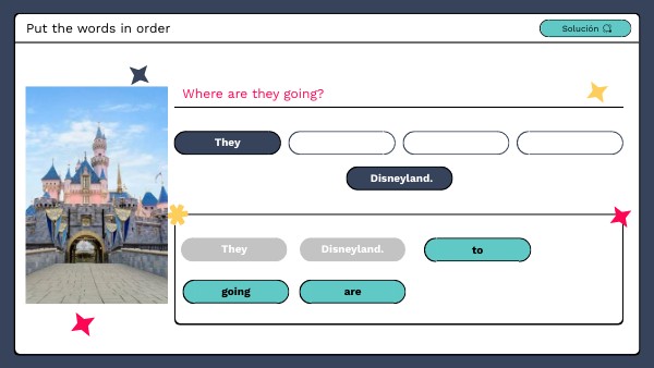 Put the words in order | Genially