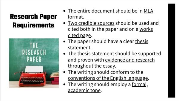 SS Research Paper Requirements | Genially