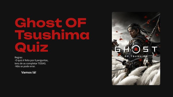 Quiz Ghost Of Tsushima | Genially