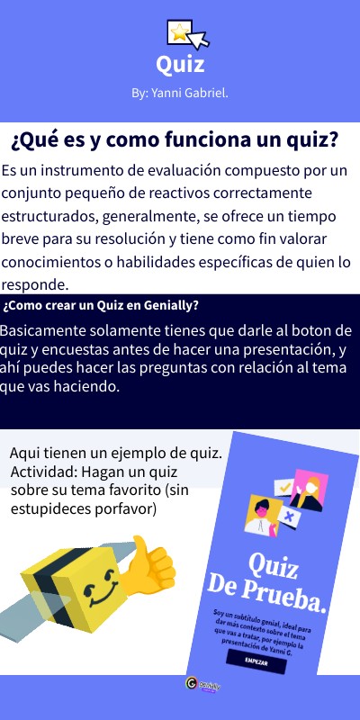 Quiz Yanni Gabriel | Genially