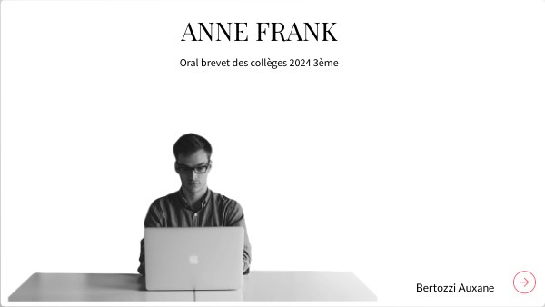 Présentation anne frank | Genially