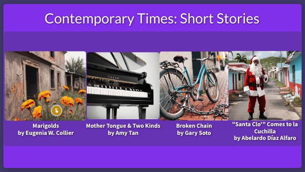 LM:1221 Contemporary Times: Short Stories | Genially