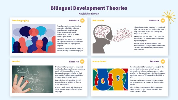 Bilingual Development Theories