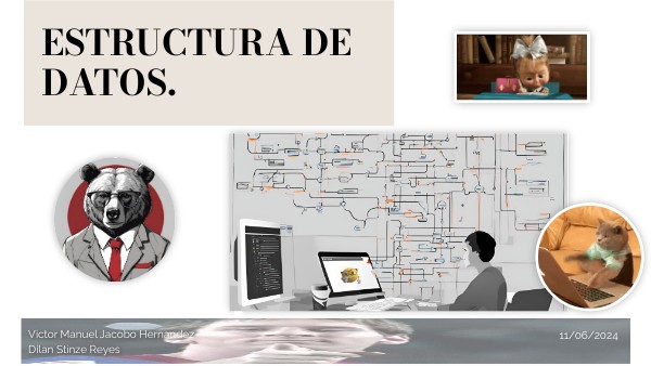 PRESENTACIÓN: ESTRUCTURA DE DATOS. | Genially