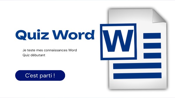 Quiz Word débutant | Genially