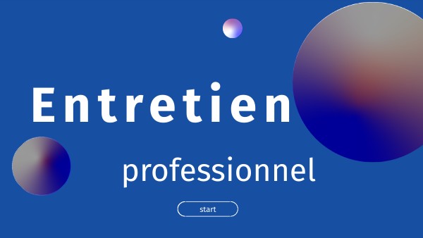 entretien professionnel | Genially