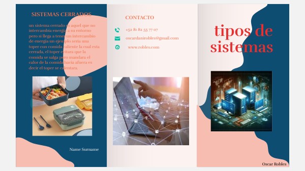 TRÍPTICO tipos de sistemas