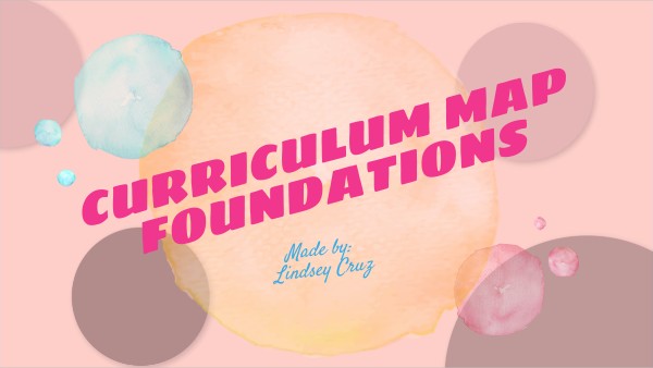 Curriculum Map Foundations