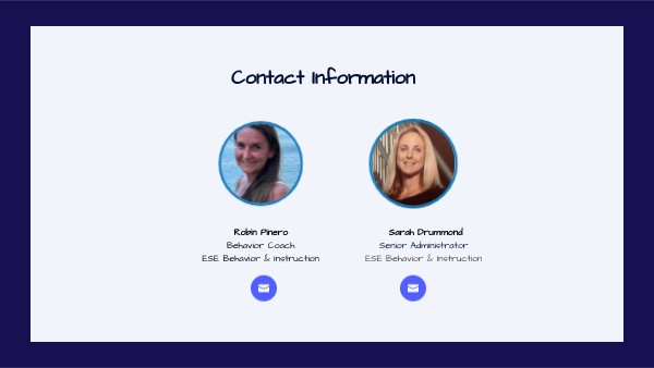 Robin and Sarah Contact Slide