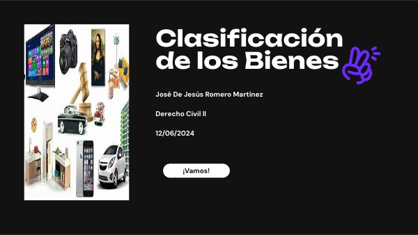 Clasificacion de bienes | Genially