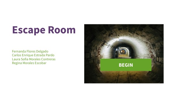 Escape Room English Project