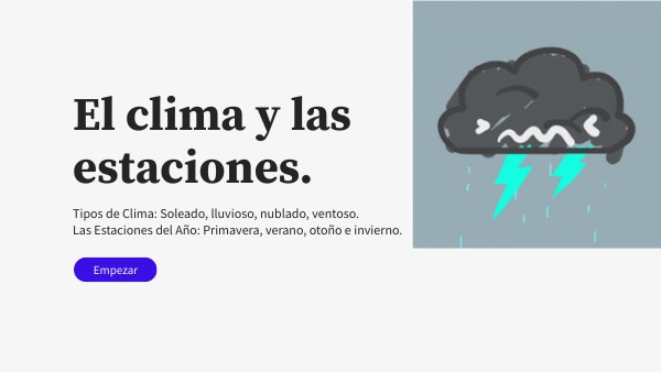 El clima y las estaciones. | Genially