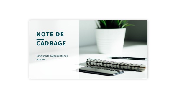 Note de cadrage NOUCANT | Genially