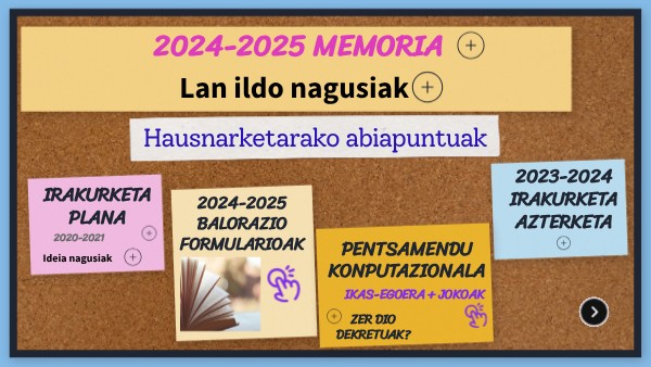 BeA 2024-25 proiektuak