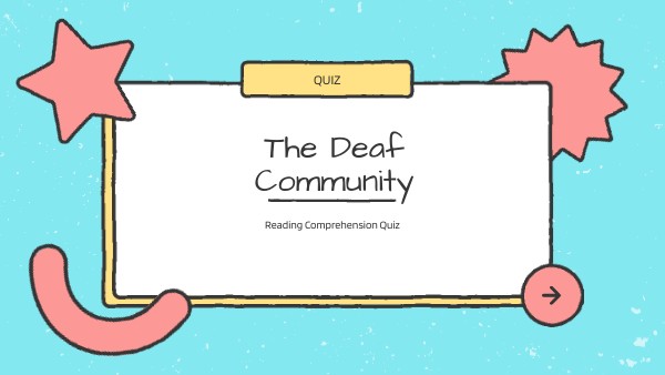 The Deaf Community