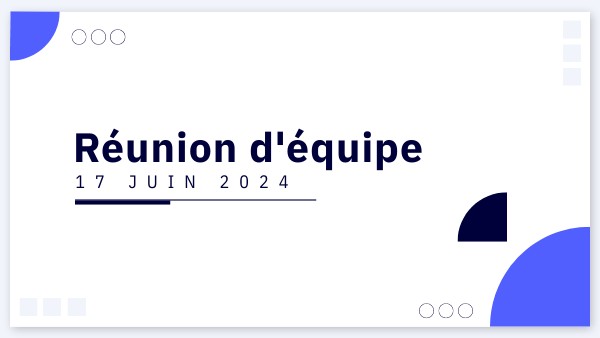 réunion d'équipe 17 juin 2024 | Genially