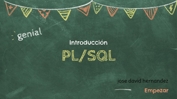 Introducción a PL/SQL