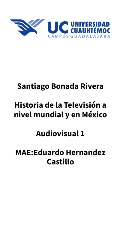 Historia de la televisión | Genially