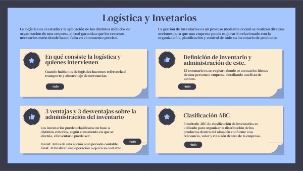 Logística y Inventarios | Genially