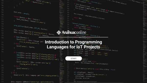 Introduction to Programming Languages for IoT Projects