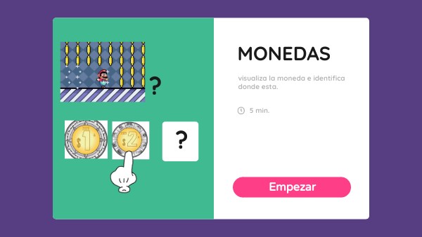 Juego estimulación monedas | Genially