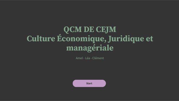 QCM DE CEJM du 2nd semestre - bas gpme