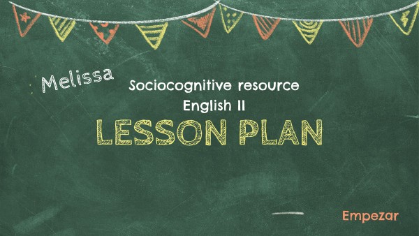 Melissa lesson plan | Genially
