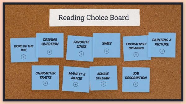 Reading Choice Board