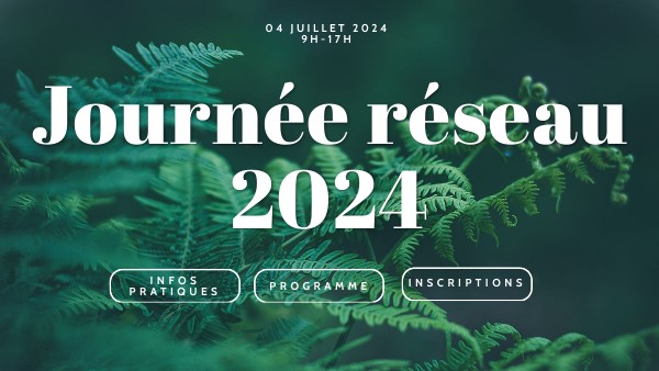 Programme journée réseau 2024 | Genially