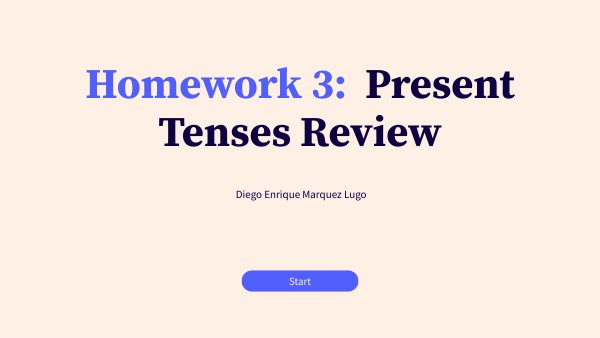 Present Tenses Review | Genially