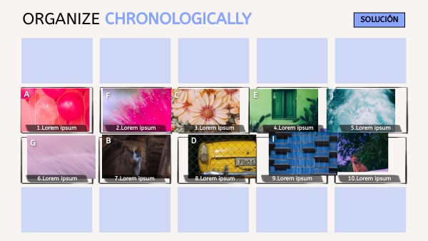 CHRONOLOGICAL ORDER