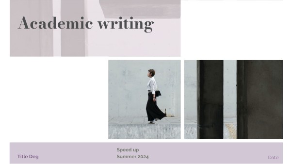 Academic writing speed up | Genially