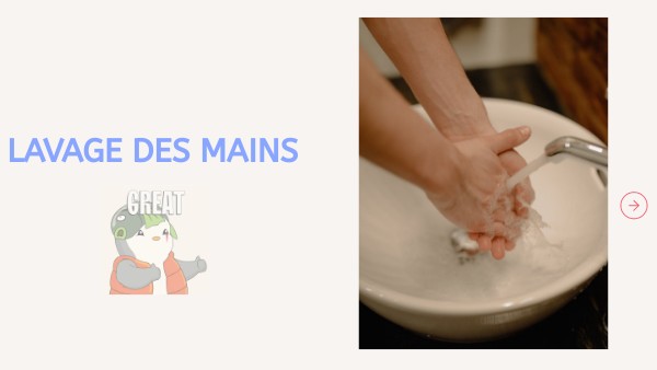 Etapes lavage des mains | Genially