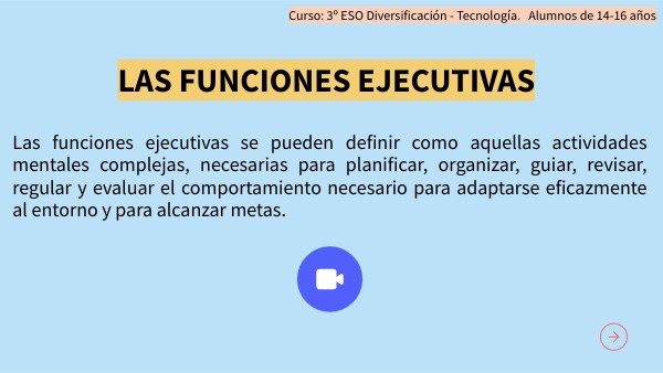 FUNCIONES EJECUTIVAS | Genially