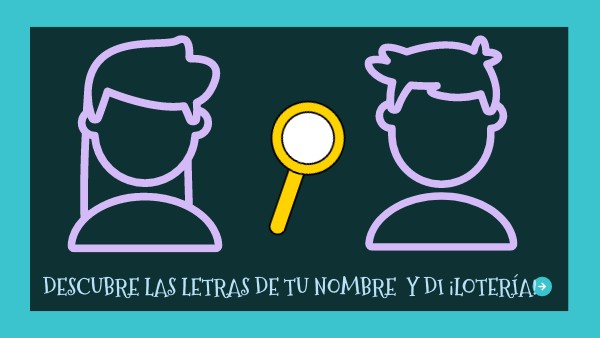 Descubre las letras de tu nombre