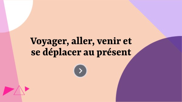 SQE1 - voyager, aller, venir, se déplacer