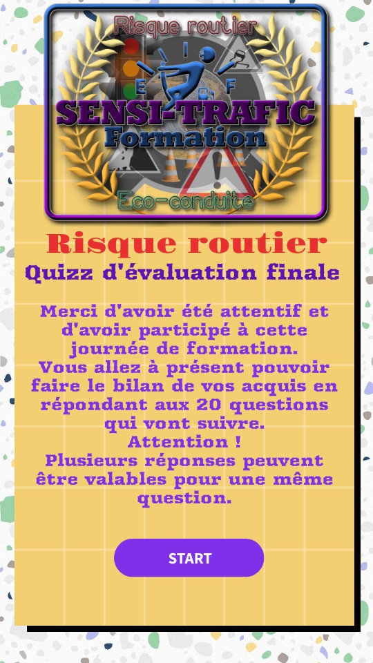 Evaluation finale Risque routier