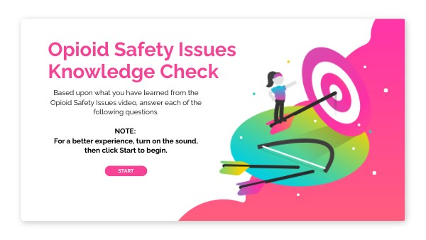 Opioid Safety Issues Knowledge Check DG | Genially