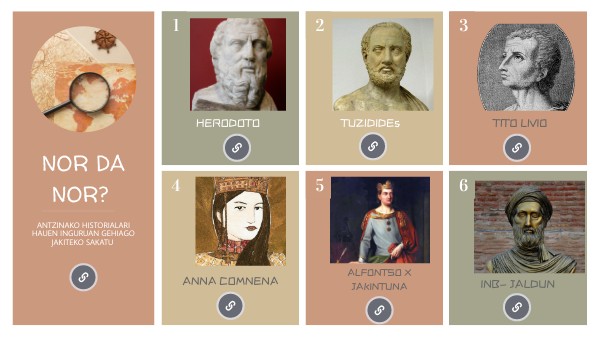 SARRERA: Nor da nor? Historialariak | Genially