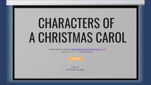 CHARACTERS OF A CHRISTMAS CAROL