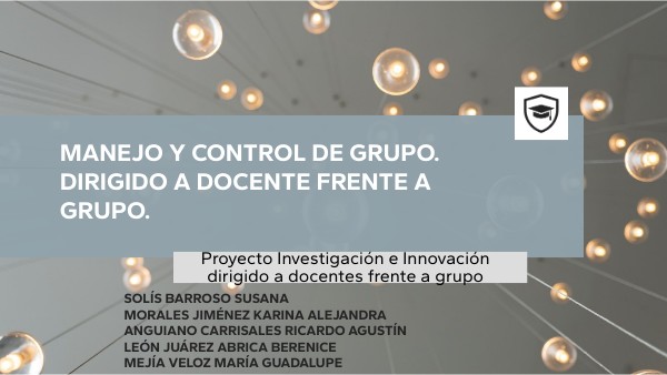 MANEJO Y CONTROL DE GRUPO