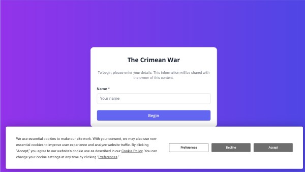 CRIMEAN WAR QUIZ | Genially