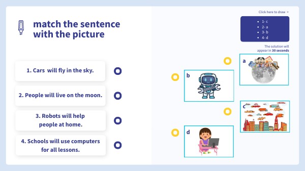 Future Simple. Matching cards | Genially