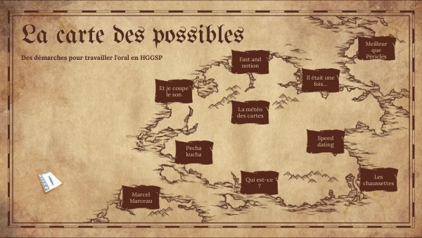 La carte des possibles - version oral | Genially