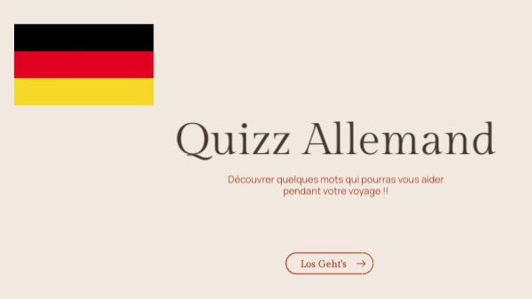 Présentation allemands | Genially