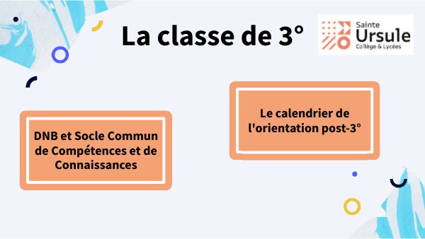 Hélène - La classe de 3° - orientation, DNB, SCCC copie | Genially
