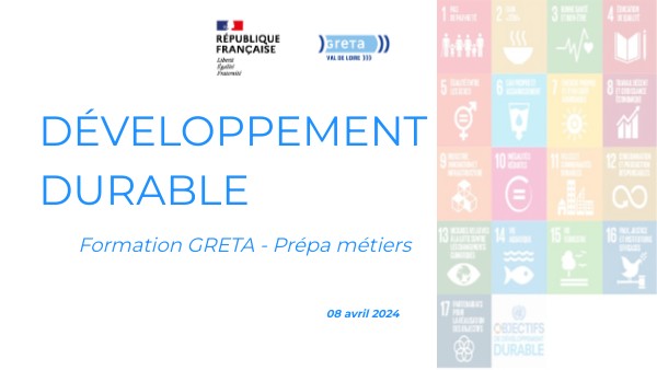 Formation développement durable | Genially