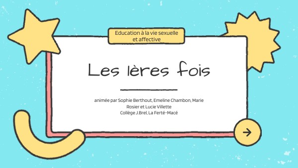 Les 1ères fois | Genially