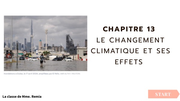 5° - CH13 -Les effets du changement climatique